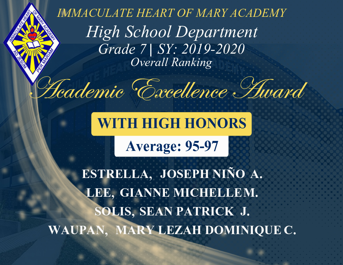 JHS FINAL RANKING 2019-2020 - IHMA